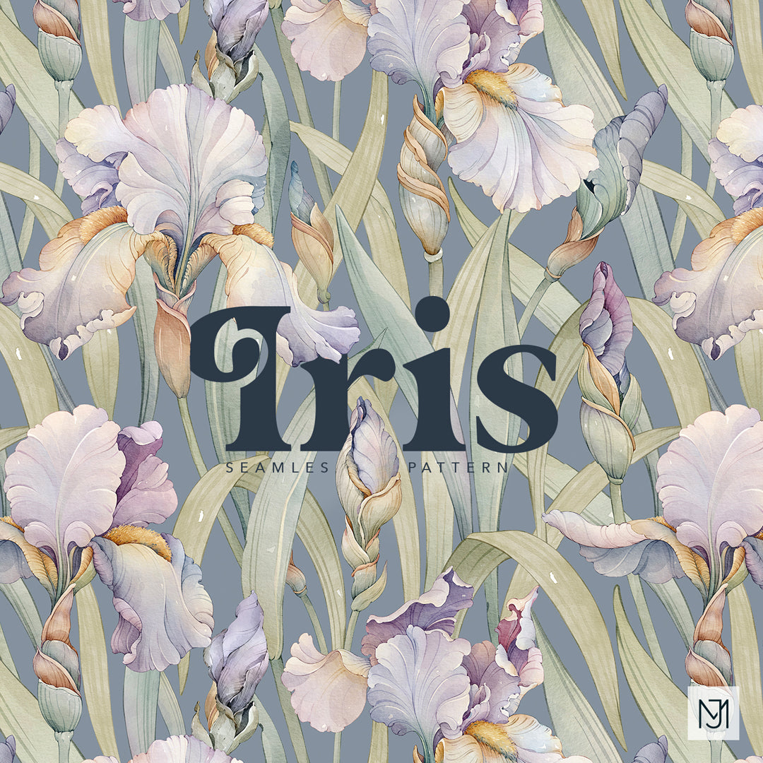 Iris Seamless Pattern - 107 – Media Jamshidi