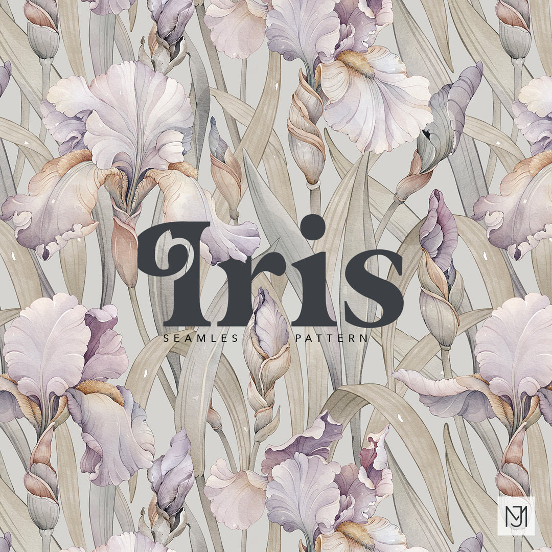 Iris Seamless Pattern - 107 – Media Jamshidi