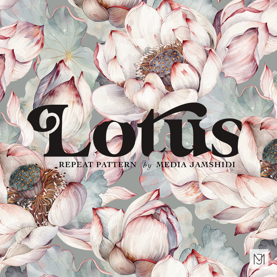 Lotus Seamless Pattern - 113 – Media Jamshidi