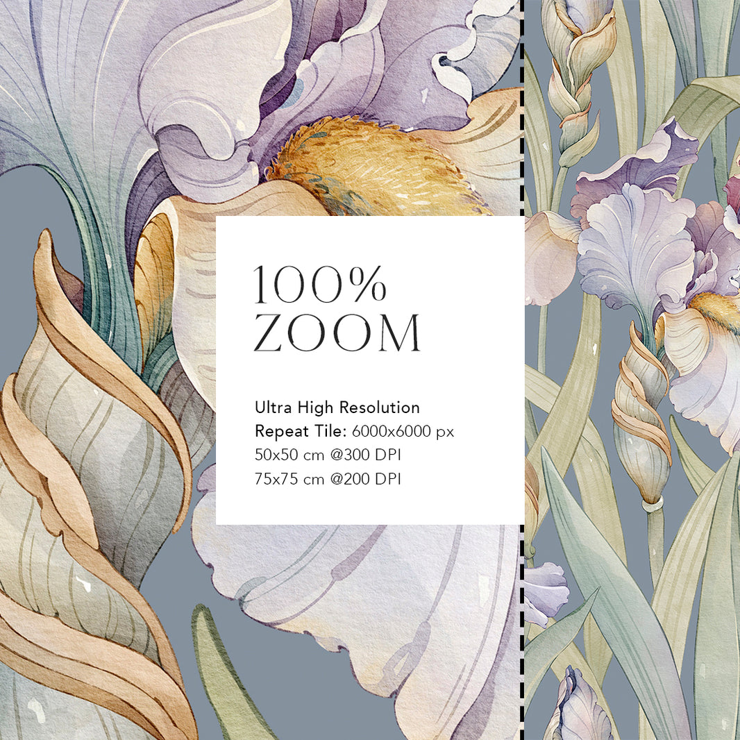 Iris Seamless Pattern - 107 – Media Jamshidi