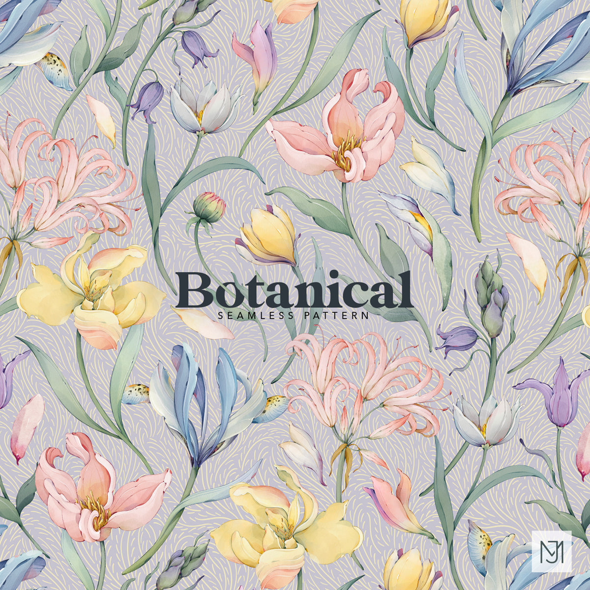 Botanical Seamless Pattern - 087 – Media Jamshidi