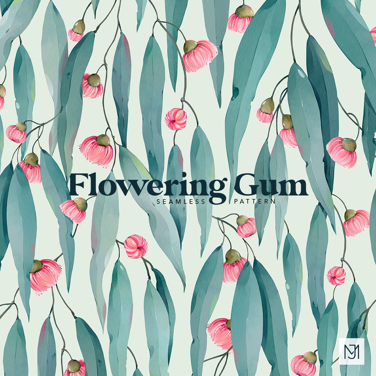Australian Flowering Gum Seamless Pattern - 076 – Media Jamshidi