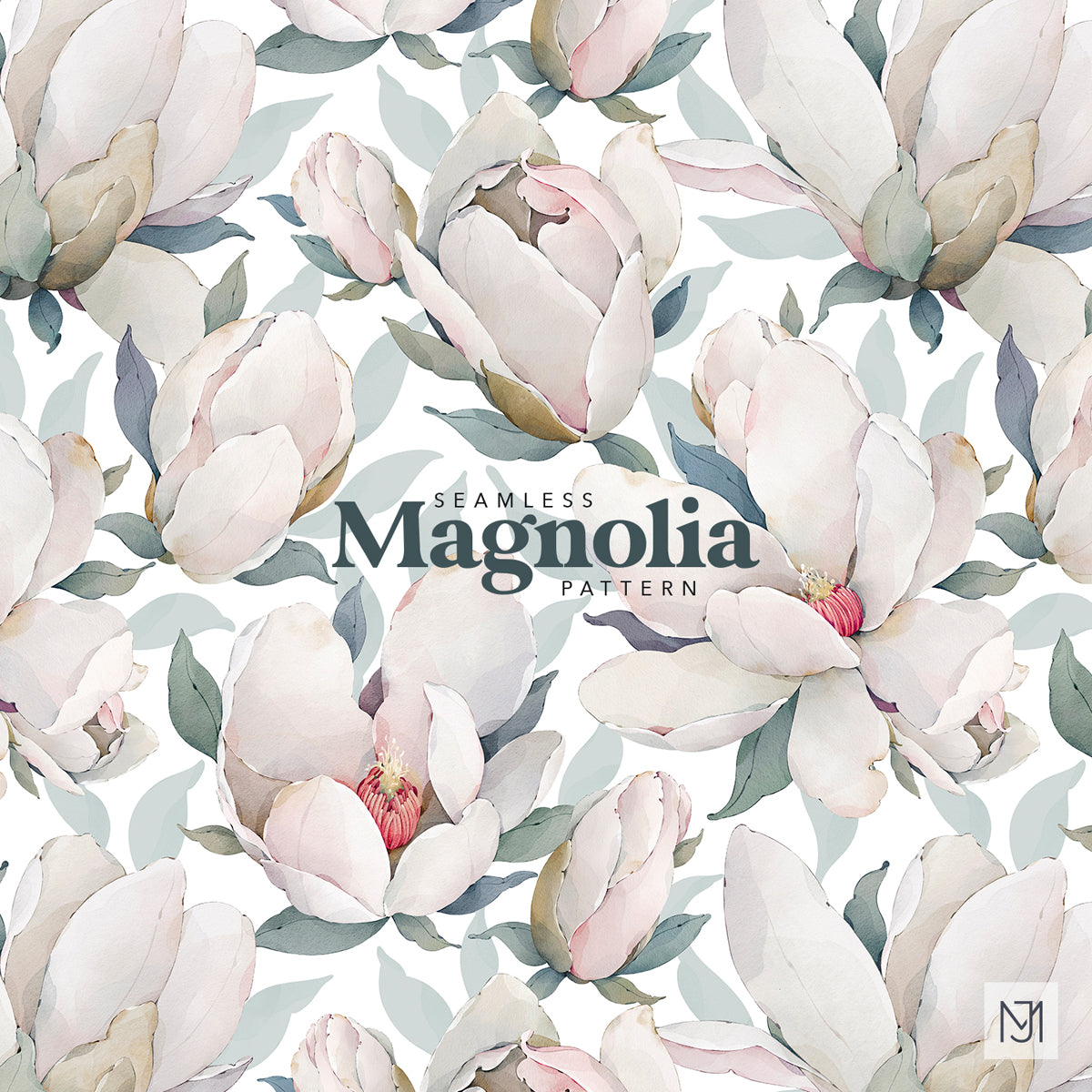 Magnolia Seamless Pattern - 090 – Media Jamshidi