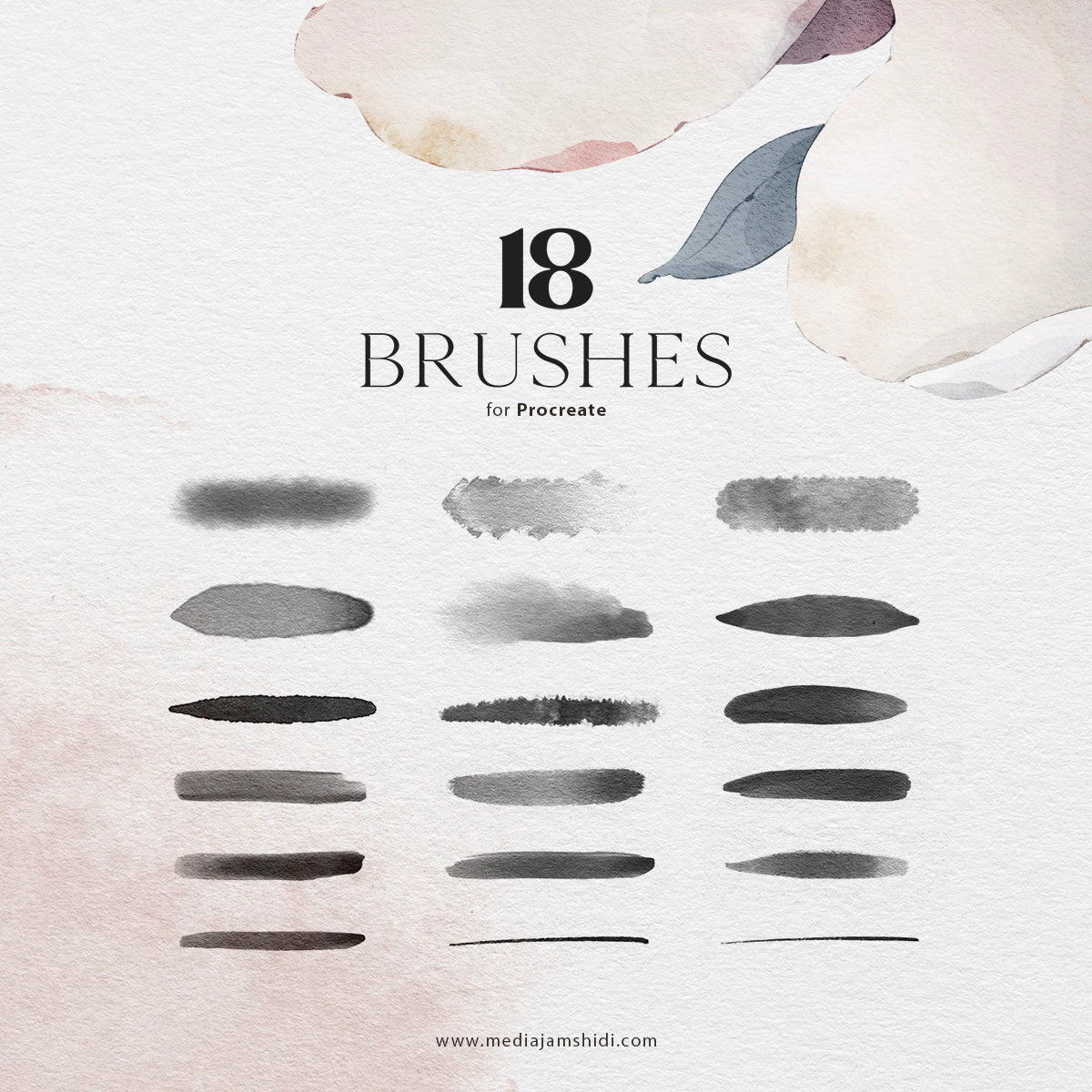 My Custom Watercolor Brushes for Procreate – Media Jamshidi