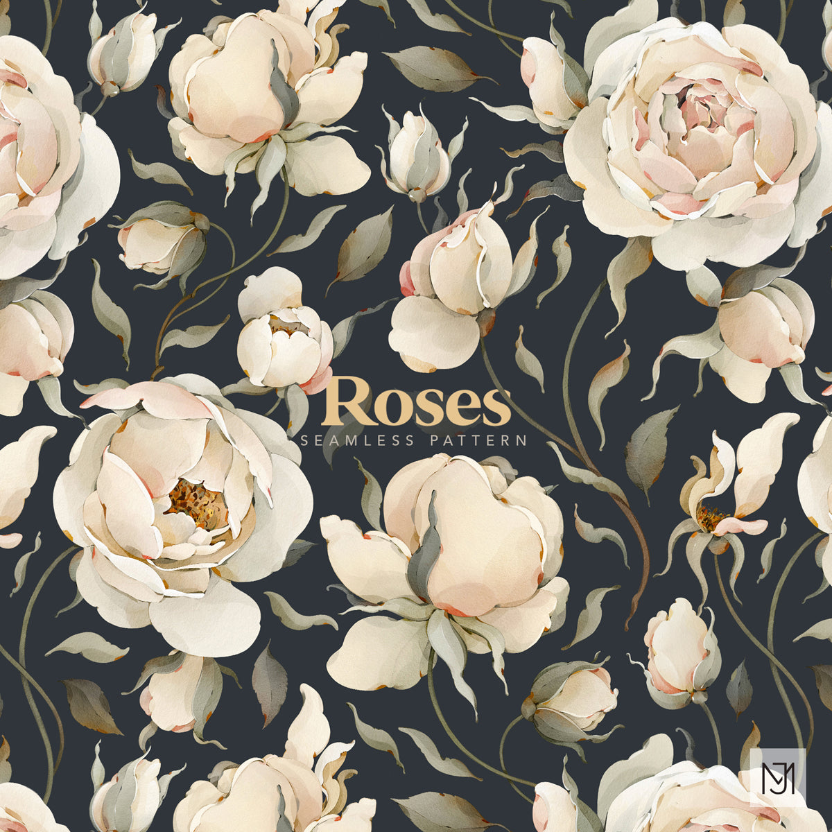 Roses Seamless Pattern - 082 – Media Jamshidi