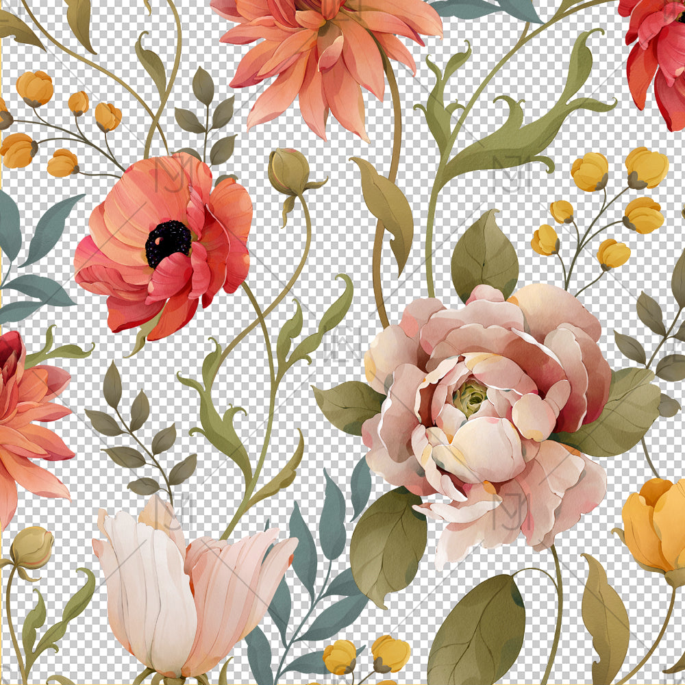 Botanical Seamless Pattern - 077 – Media Jamshidi