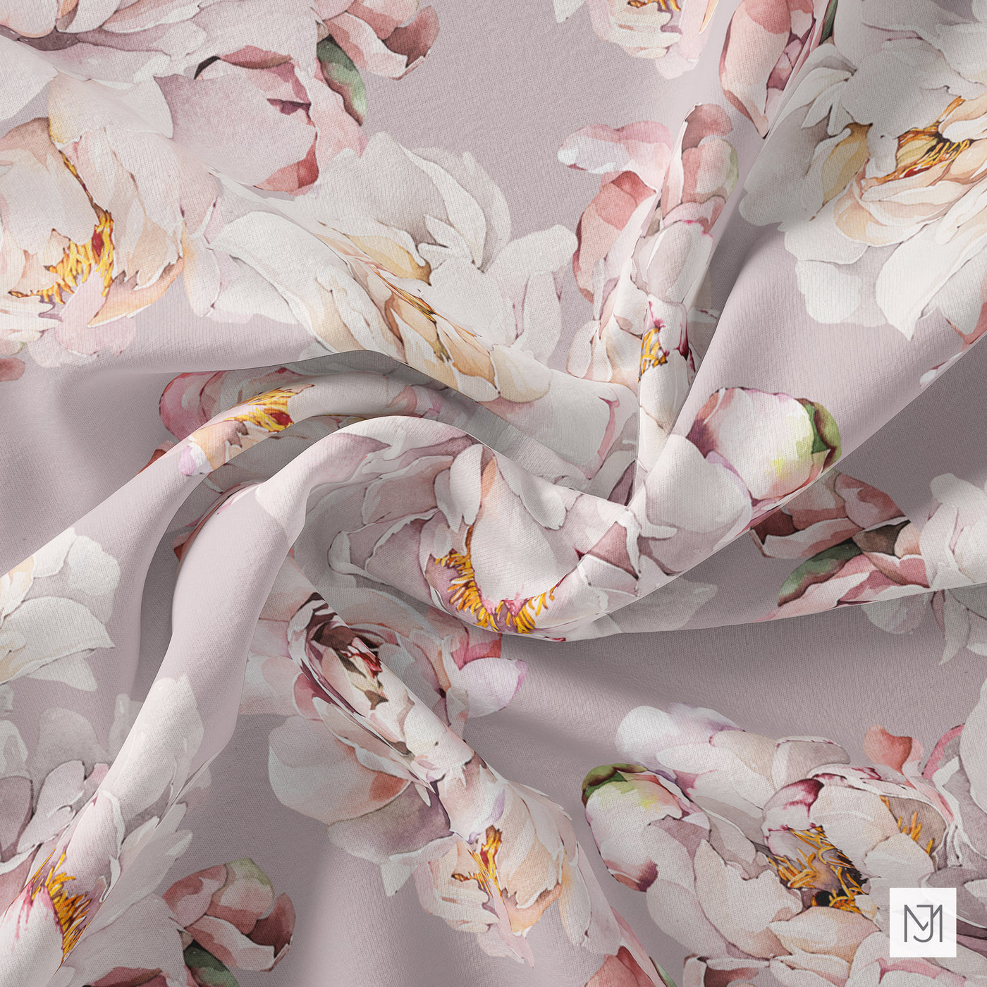 White Peony Seamless Pattern - 030 – Media Jamshidi