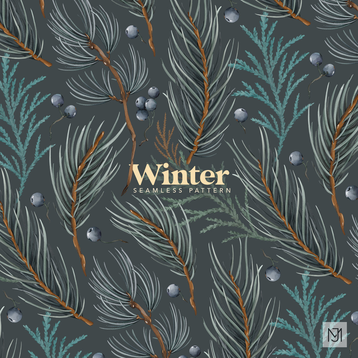 Winter Seamless Pattern - 083 – Media Jamshidi