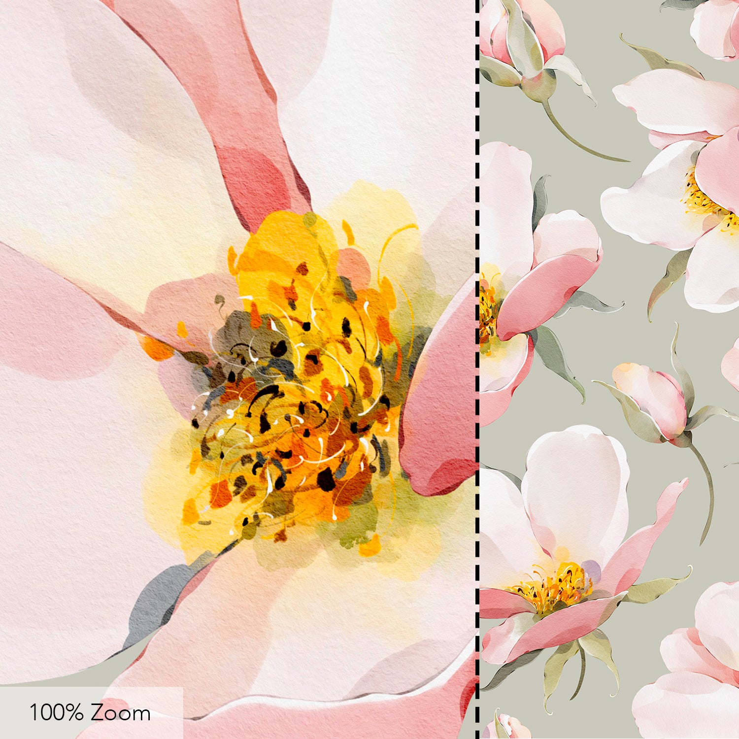 Spring Blossoms Seamless Pattern - 075 – Media Jamshidi